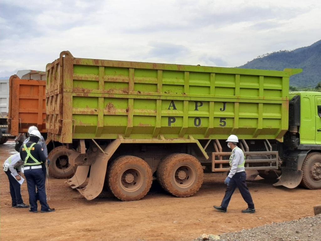 PT. CLM Gandeng Dishub Luwu Timur Uji Kelayakan Operasi Kendaraan Tambang
