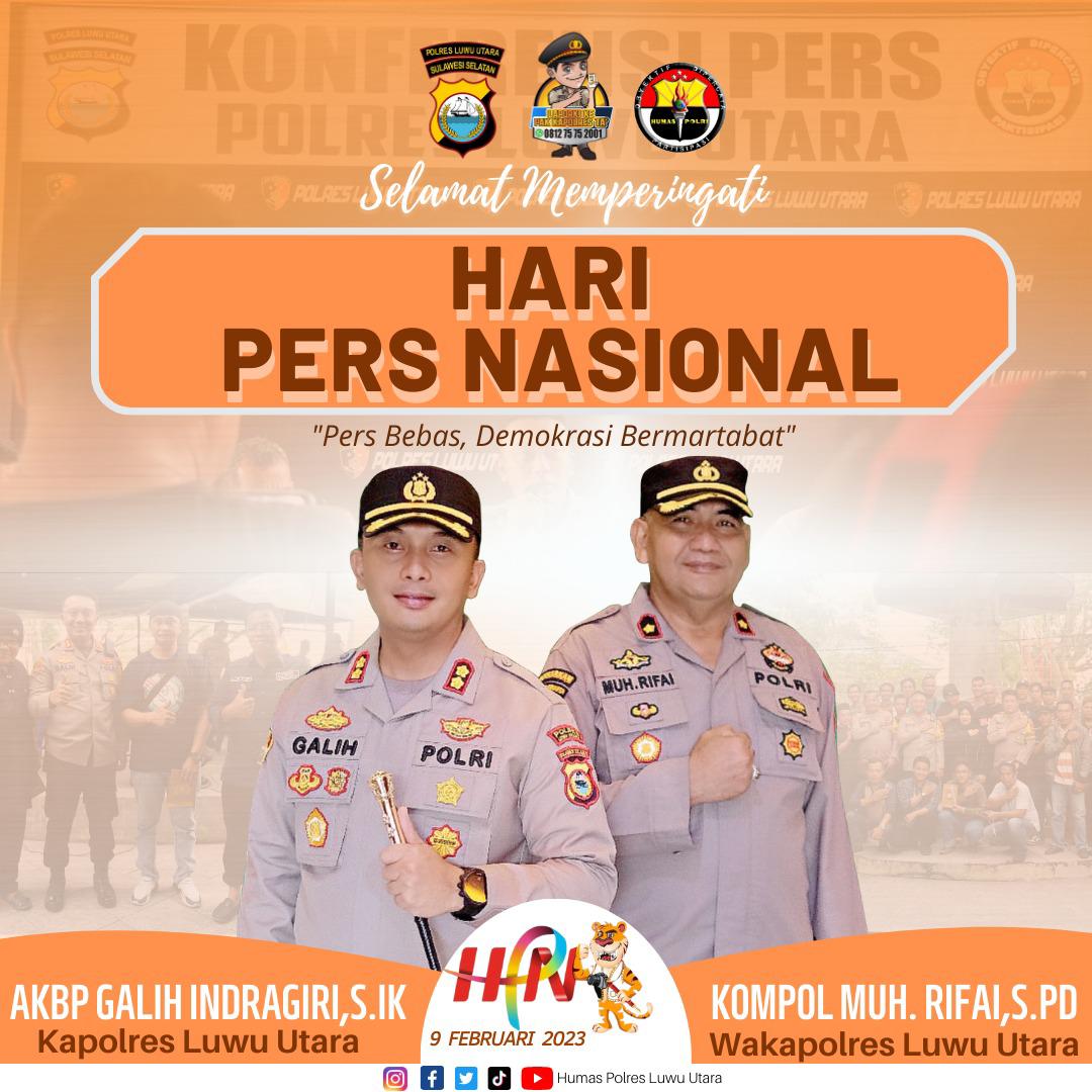 HPN 2023, Kapolres Lutra : Polisi dan Pers Adalah Mitra yang Tidak Bisa ...