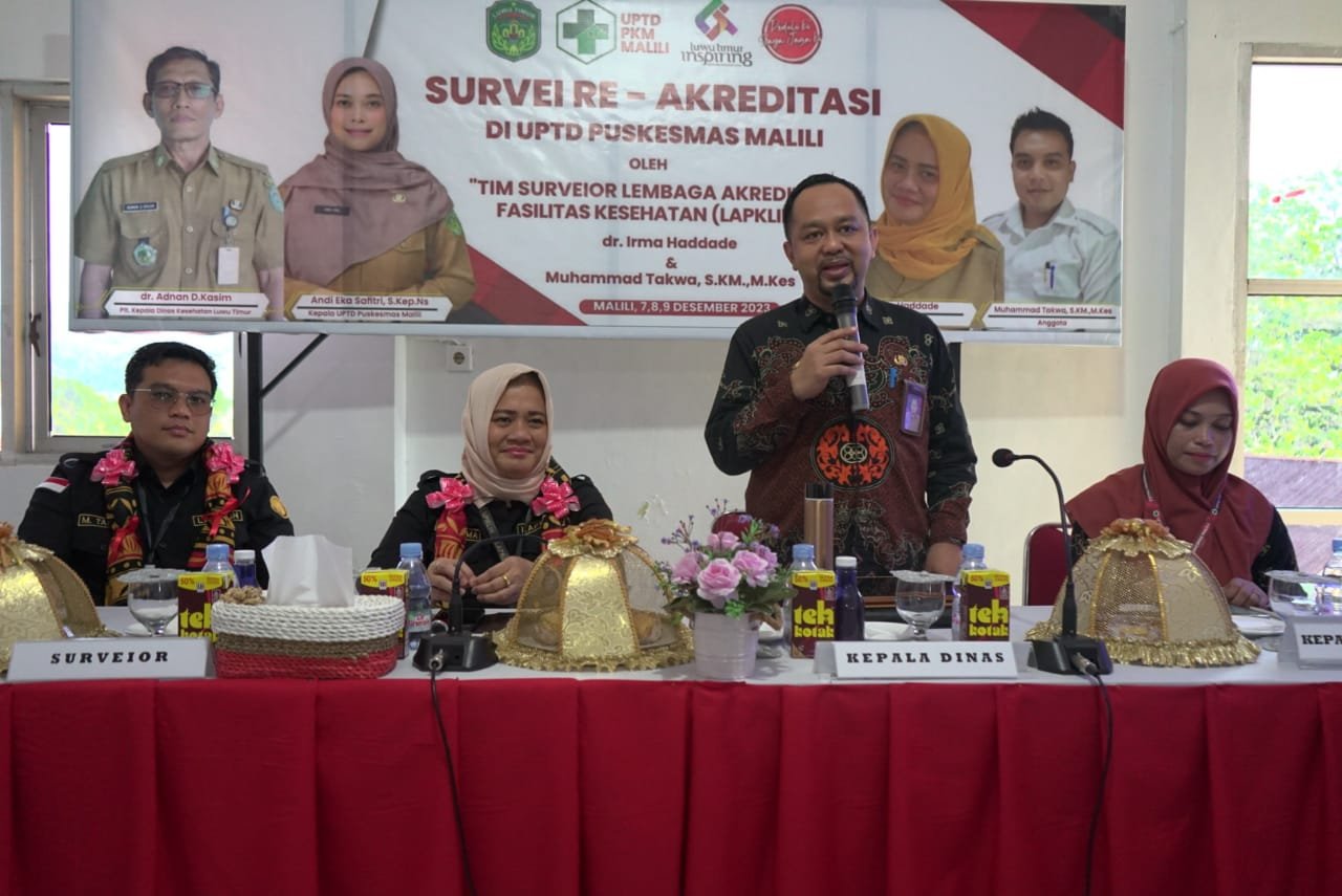 Tim Survei Re-Akreditasi Dari LAPKLIN Kunjungi UPTD Puskesmas Malili Tim Survei Re-Akreditasi Dari LAPKLIN Kunjungi UPTD Puskesmas Malili